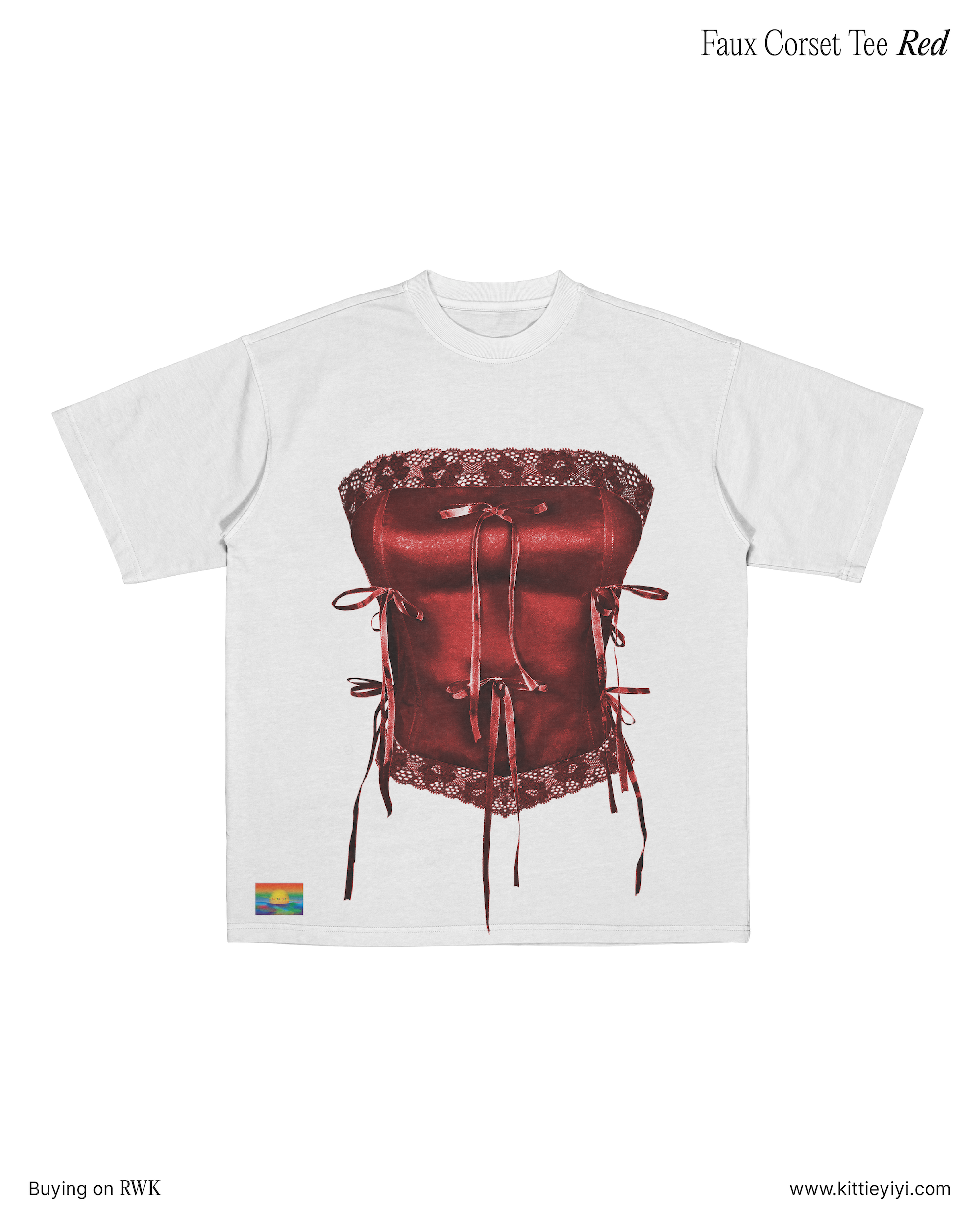 Red Corset Ribbon Tee – Kittie Yiyi
